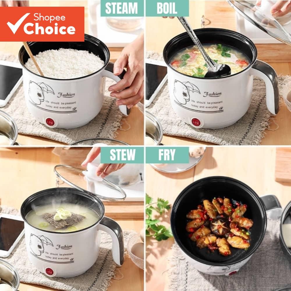 Electric Frying Pan Rice Portable Mini Rice Cooker Periuk Nasi ...
