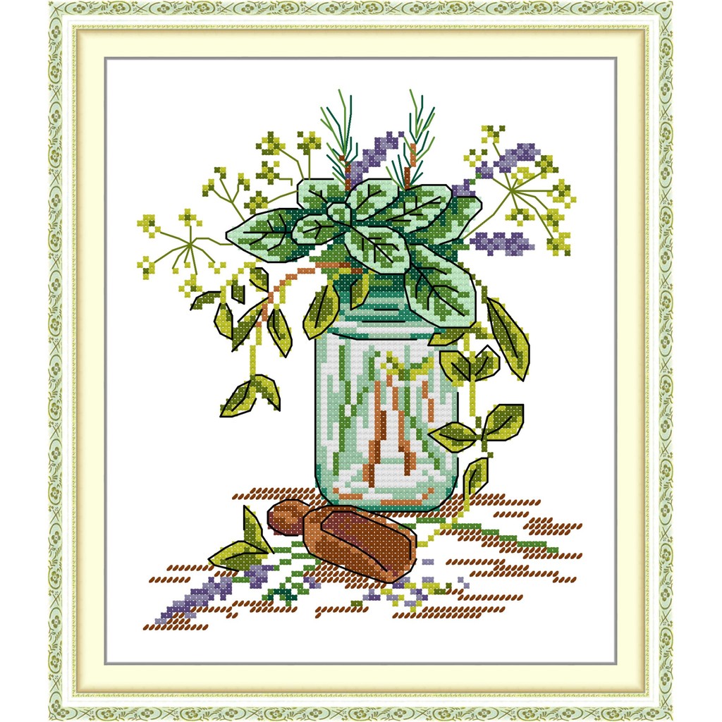 Joy Sunday Stamped Cross Stitch Ktis DMC Threads Chinese Cross Stitch ...