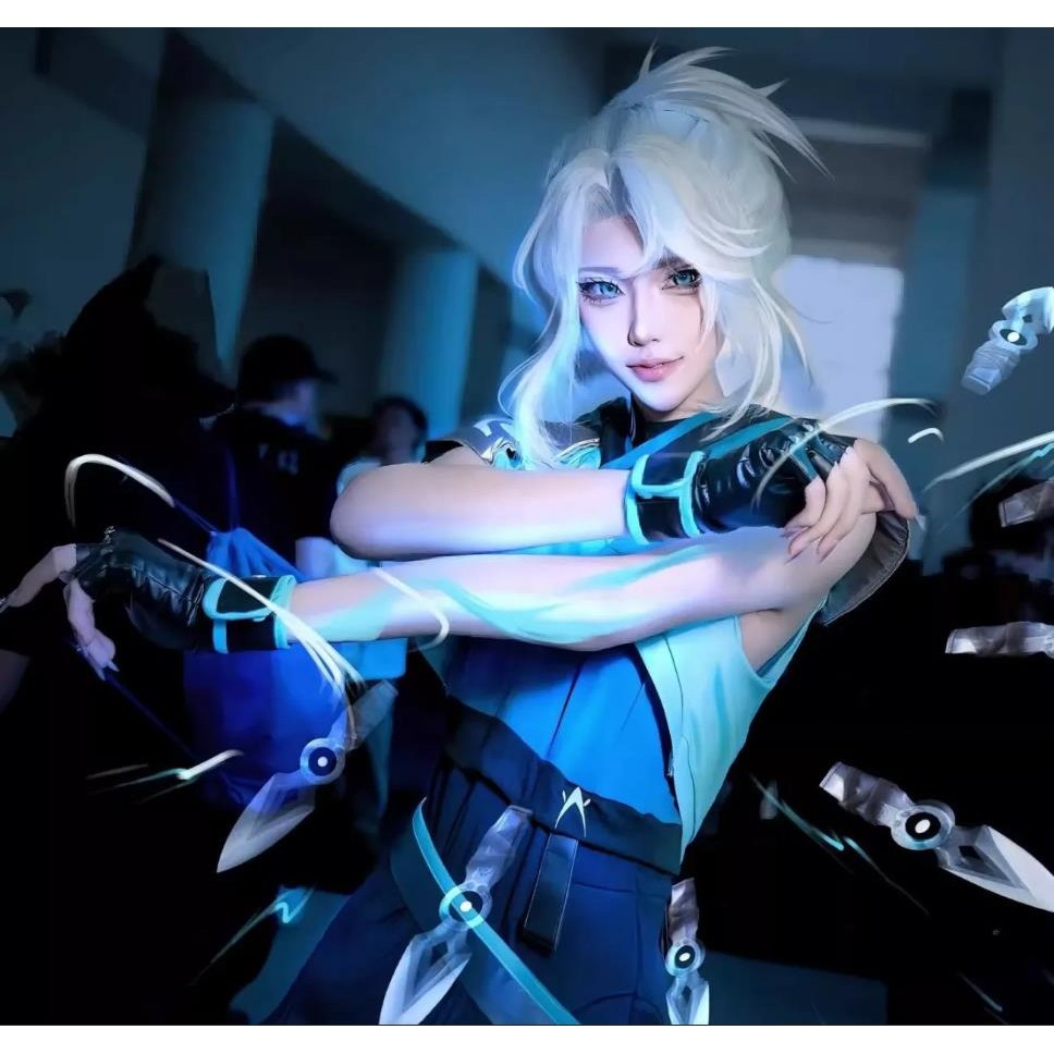 VALORANT Jett Cos Costume Full Set Game Cosplay Full Set Women's ...