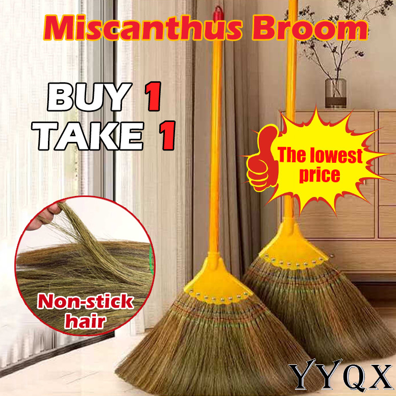 Miscanthus Broom Durable Walis Tambo Broom Material Sturdy Handmade ...