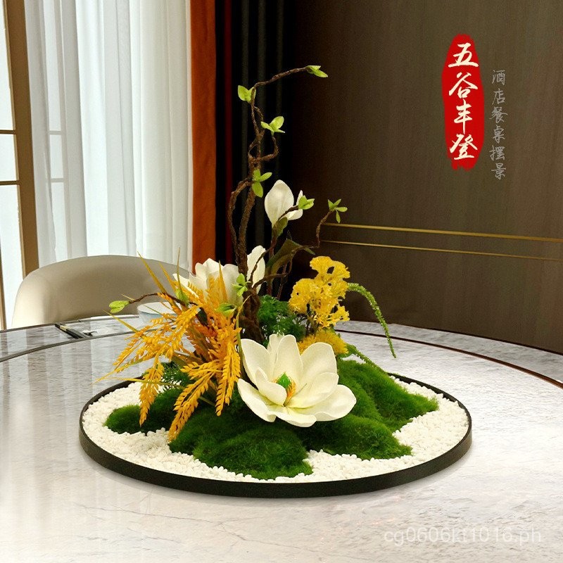 Flower Arrangement Hotel Landscaping Turntable Landscape Ornament Large ...