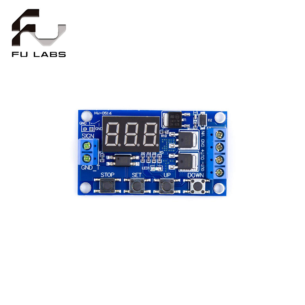 Dual MOS LED Digital Time Delay Relay Trigger Cycle Timer Delay Switch Circuit Board Timing ...