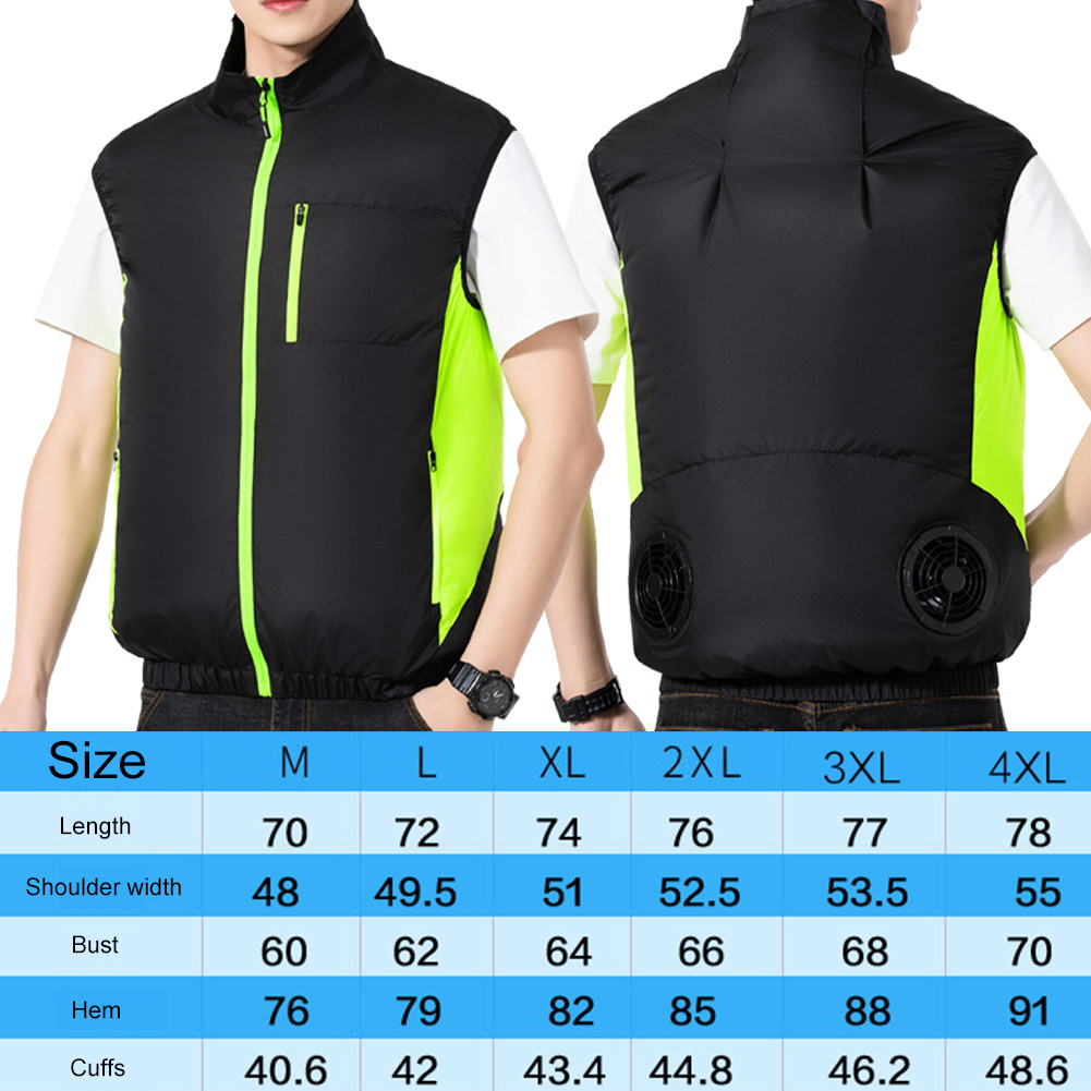 Cooling Vest with 2 Fans Air Conditioner Clothes 3 Speed Adjustable ...