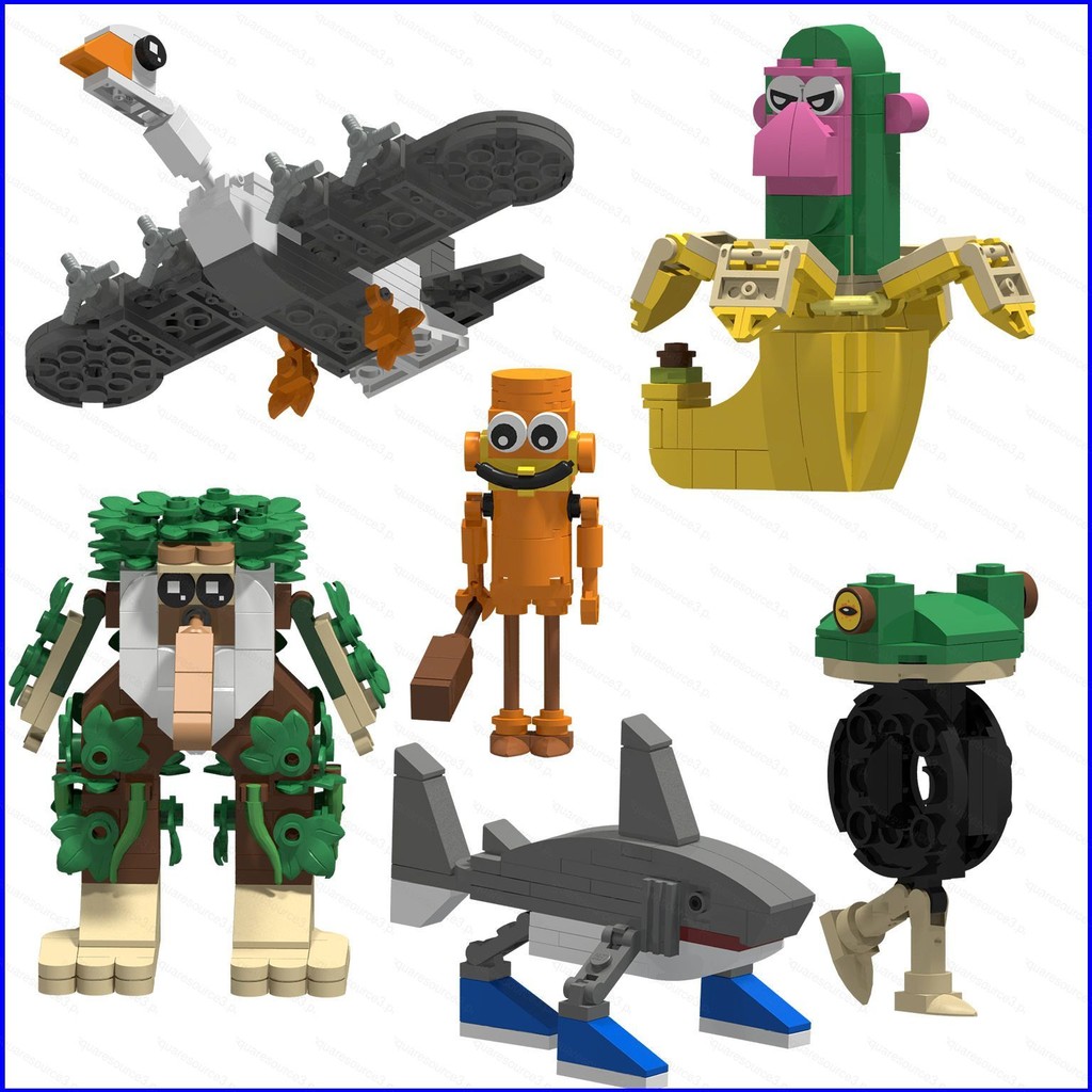 SQ3 Italian Brainrot building block tung tung sahur Model Dolls Toys ...