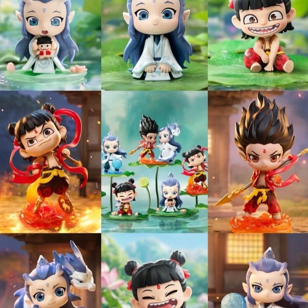 Pop Mart Hand-Made Nezha Ao Bing Anime Plush Toy Demon Child Descends ...