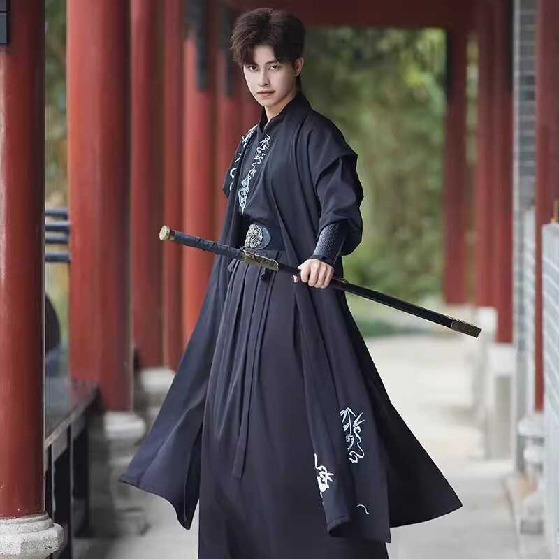 Chinese Traditional Costume Halloween cos Adult Costume Male Role ...