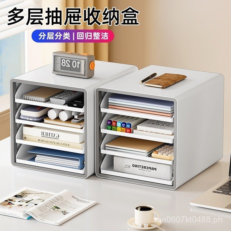 Storage Rack Organizer Box Student Desk Organizer Office Desk Desktop ...
