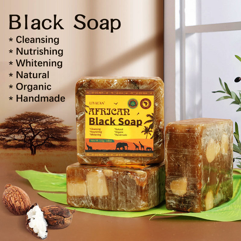 Preferred African Black Soap Raw Black Soap Body Cleansing Bath Soap ...