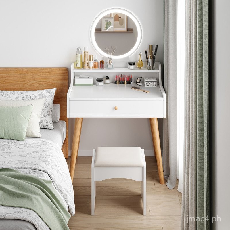 Modern Minimalist Bedroom Dressing Table with Mirror, Simple New Style ...