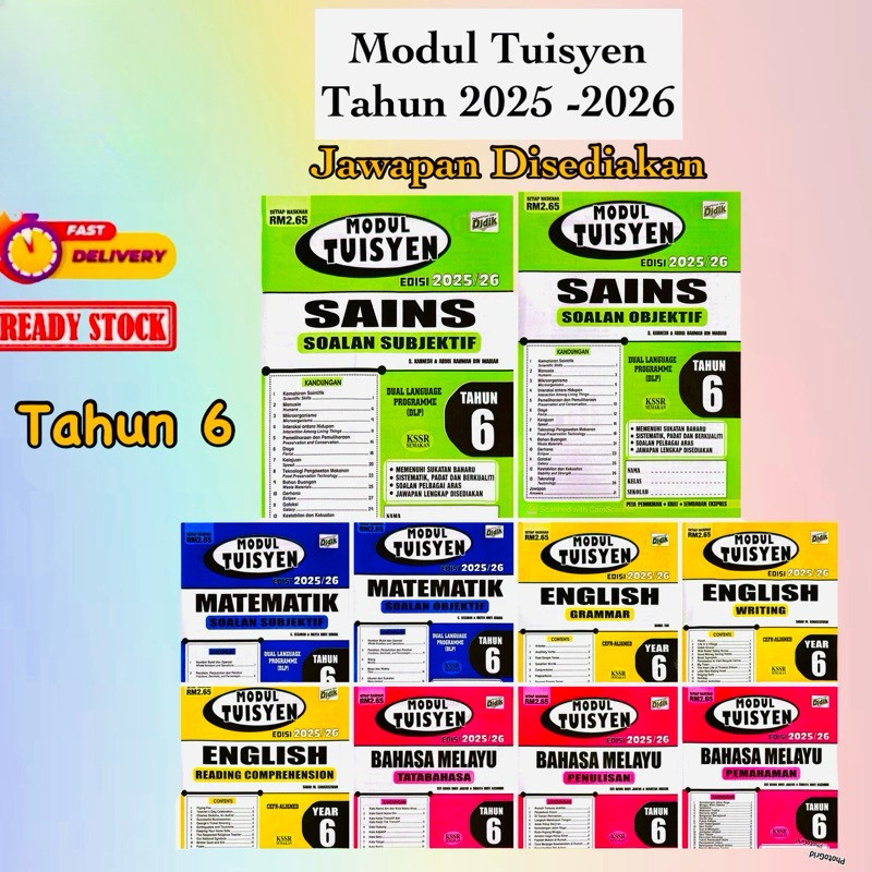 [CGS] DIDIK SCIENCE LATEST Tuisyen Module 2025/2026 Year 6th Edition ...
