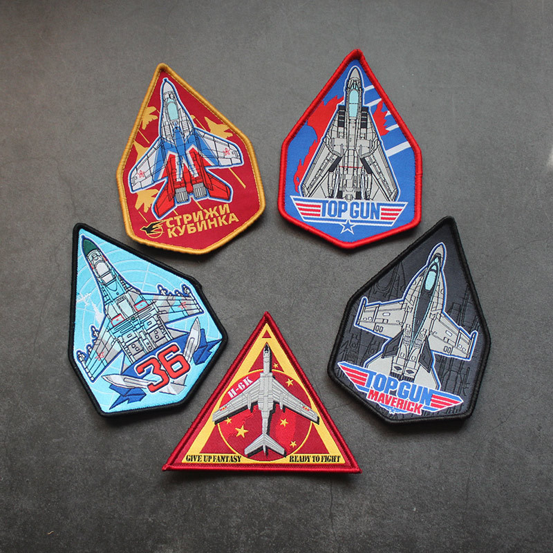 Boutique TOPGUN Morale Badge Hong 6K Woven Mark Velcro J20 Veyron Badge ...
