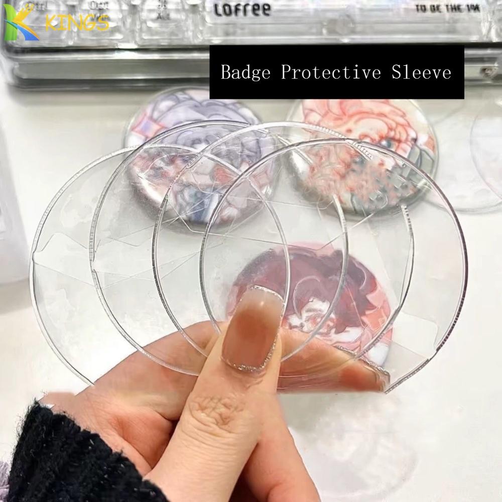 KINGS 5Pcs Ita Bag Pin Case, Badge Protector Transparent Badge Display ...