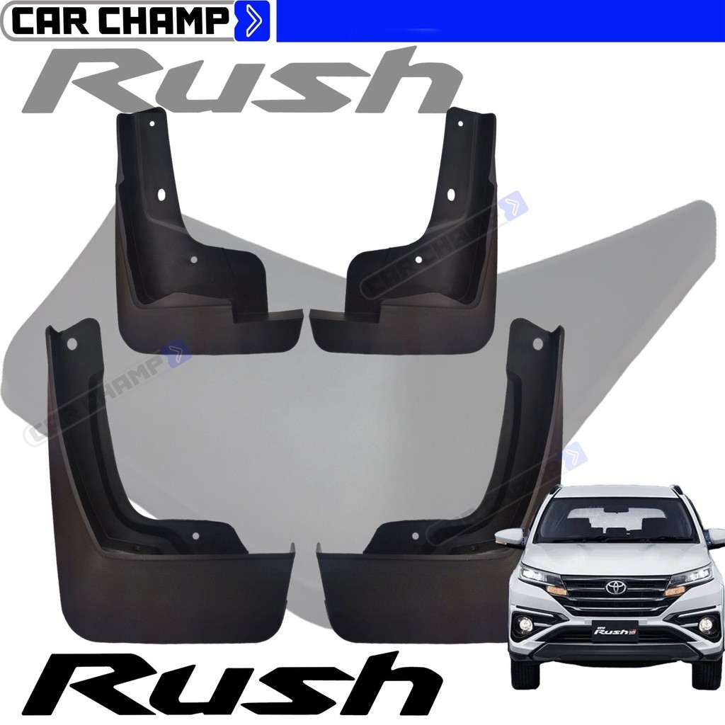 Toyota Rush 2018 to 2025 Mudguard w/ 8PCS SCREWS Mud Guard Flaps Splash ( Car Accessories ...