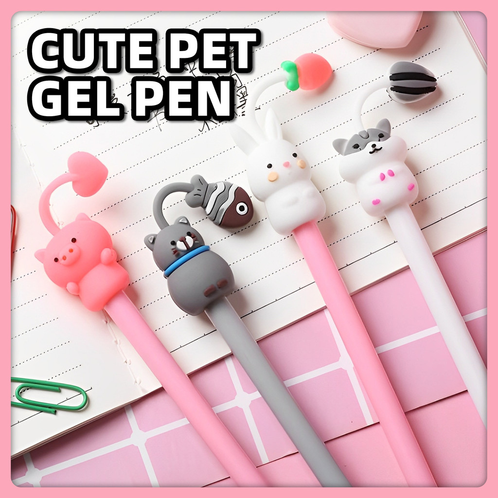 Creative Gel Pen cartoon cute neutral pen black ink School Supplies ...
