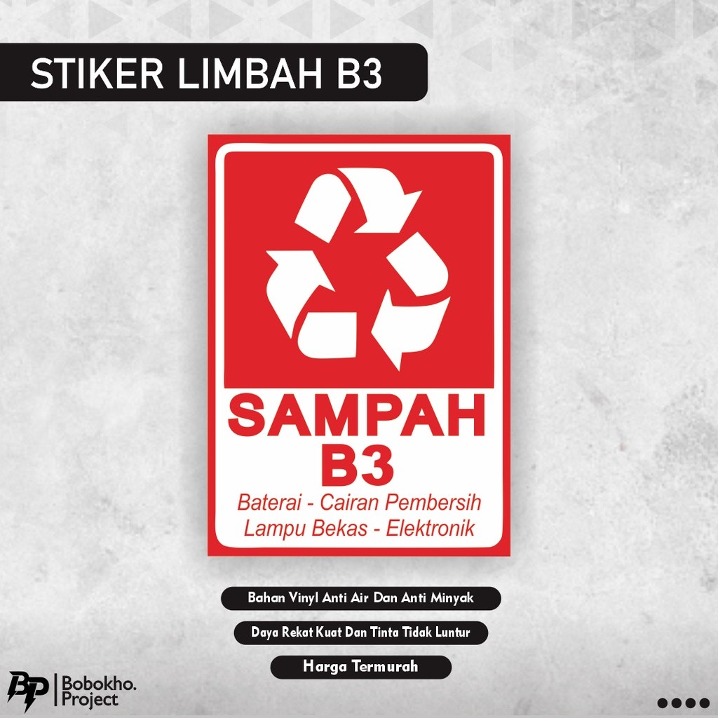 Sign b3 waste Sticker / Sign b3 waste Sticker / b3 waste Sticker ...