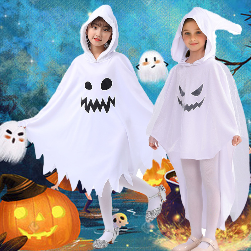 Carnival Theme Child Boy Girl Cute White Ghost Demon Glow In The Dark ...