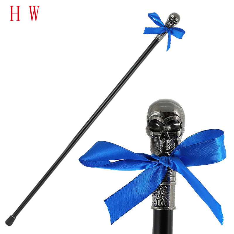 Metal Cane Halloween Props Cosplay Props Elderly Anti-slip Cane ...
