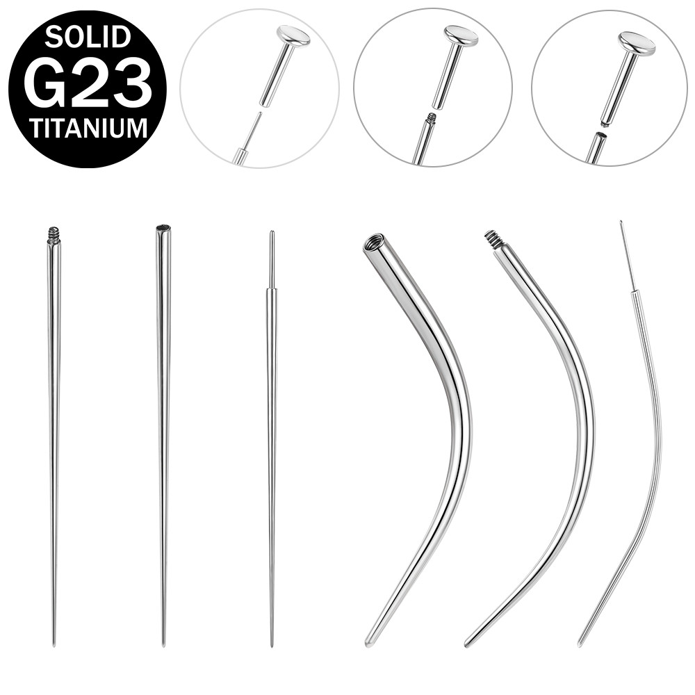 G23 Titanium Steel Piercing Tool 1PC Insertion Pin Taper for Body ...