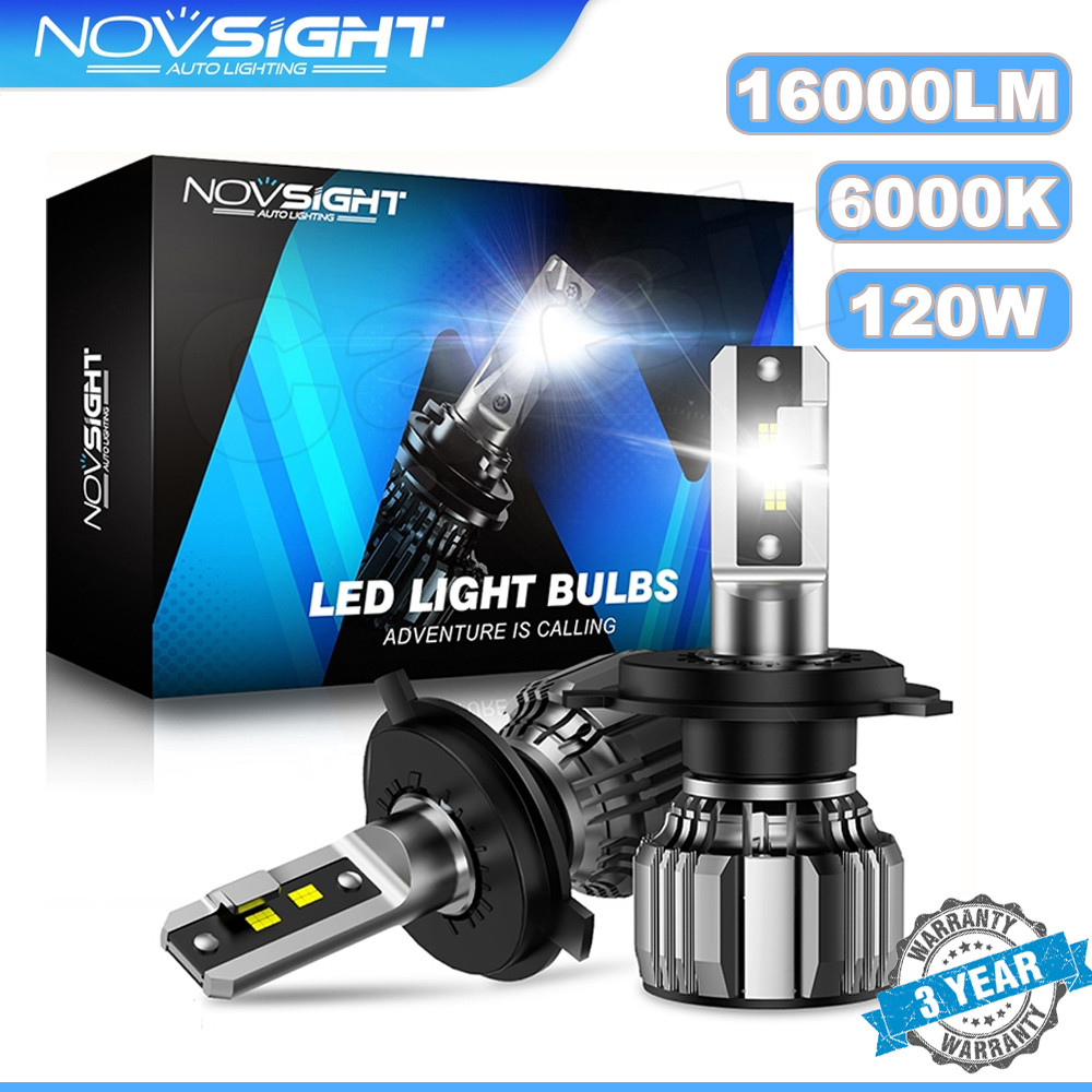 Novsight N71 H4/H11 Car LED Headlight 110W 16000LM 6000K Bulb Kit 1PCS ...