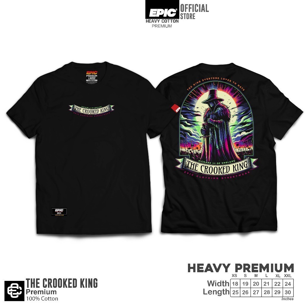 Oversized PREMIUM - THE CROOKED KING - TSHIRT -HOODIE-Epic Clothing ...