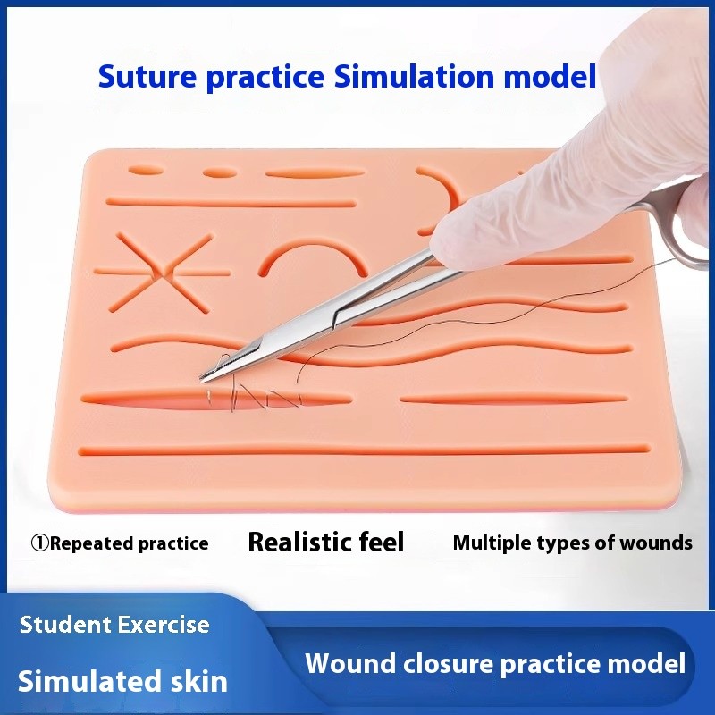 Medical Student Surgical Skin Suturing Practice Model Kit with Silicone ...