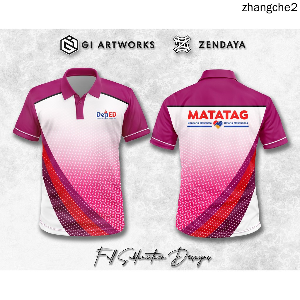 2025 New DEPED MATATAG POLO SHIRT FULL SUBLIMATION PRINTING POLO-Shirt ...
