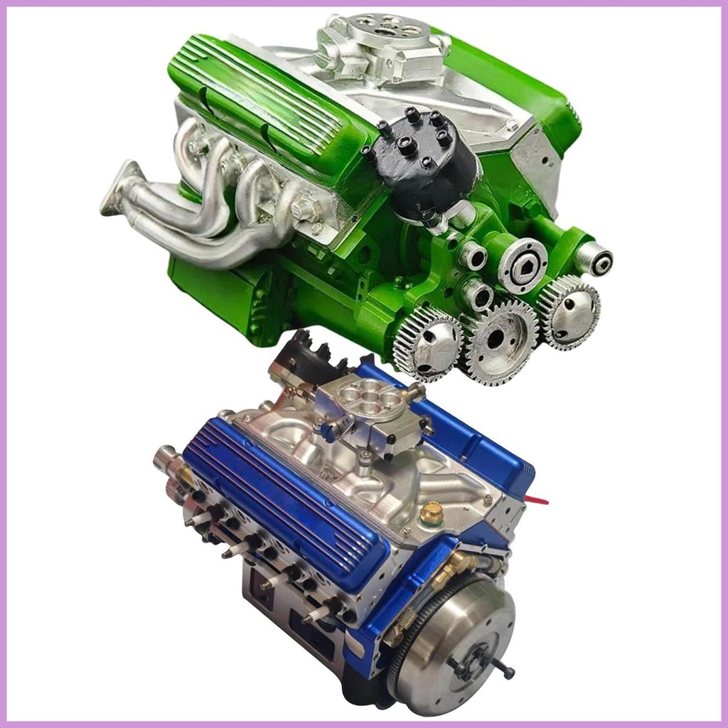 V8 Engine Miniature Engine V8 Motor Realistic Collection Display for ...