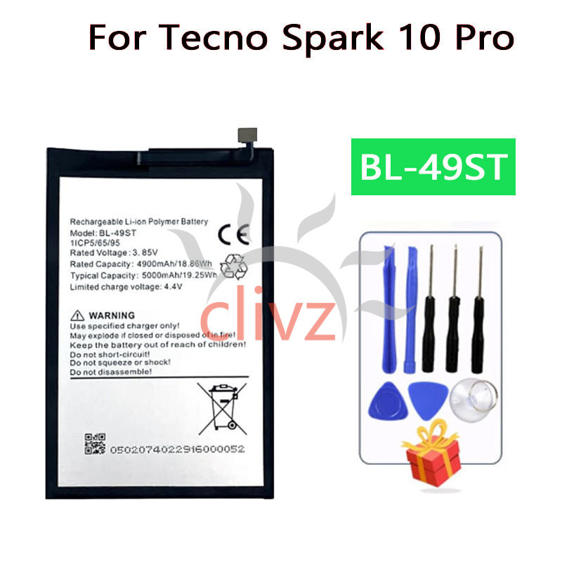 For Tecno Spark 10 Pro / Spark 10 NFC BL-49ST Battery for Replacement ...