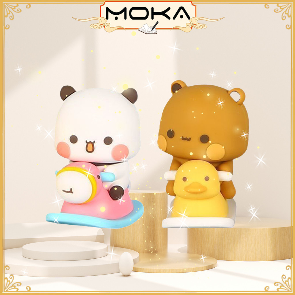 MOKA MINIATURE BUBU AND DUDU FIGURE / TOY BUBU AND DUDU COUPLE FUNNY ...
