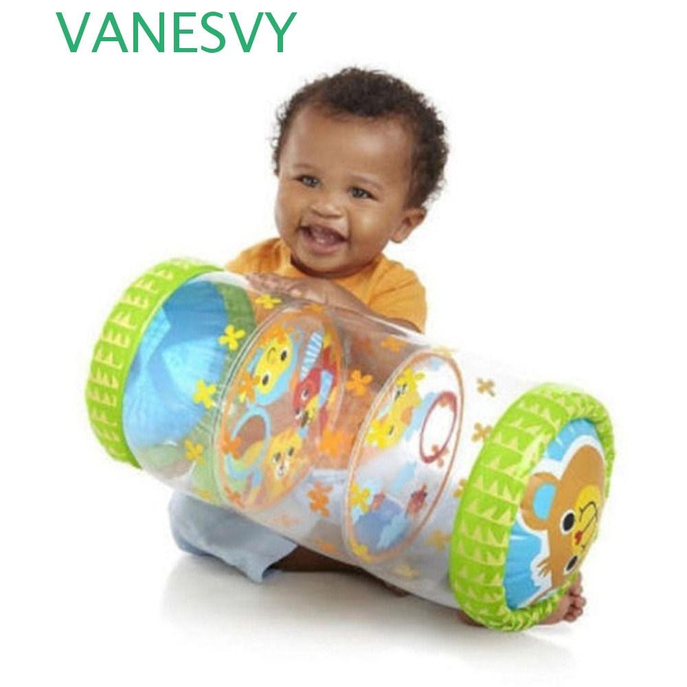 VANESVY Inflatable Baby Crawling Roller Toy, with Bell PVC Infant ...