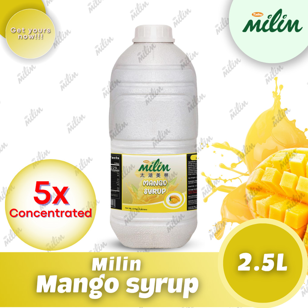 MILIN Highly Concentrated Mango Syrup 2.5kg/1.9Liters | Shopee Philippines