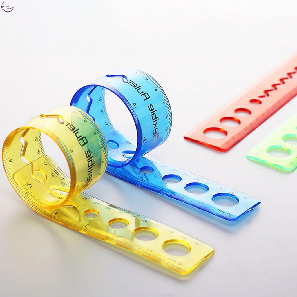Multicolor Soft Flexible Ruler Great Studying Tool and Measuring Tool ...