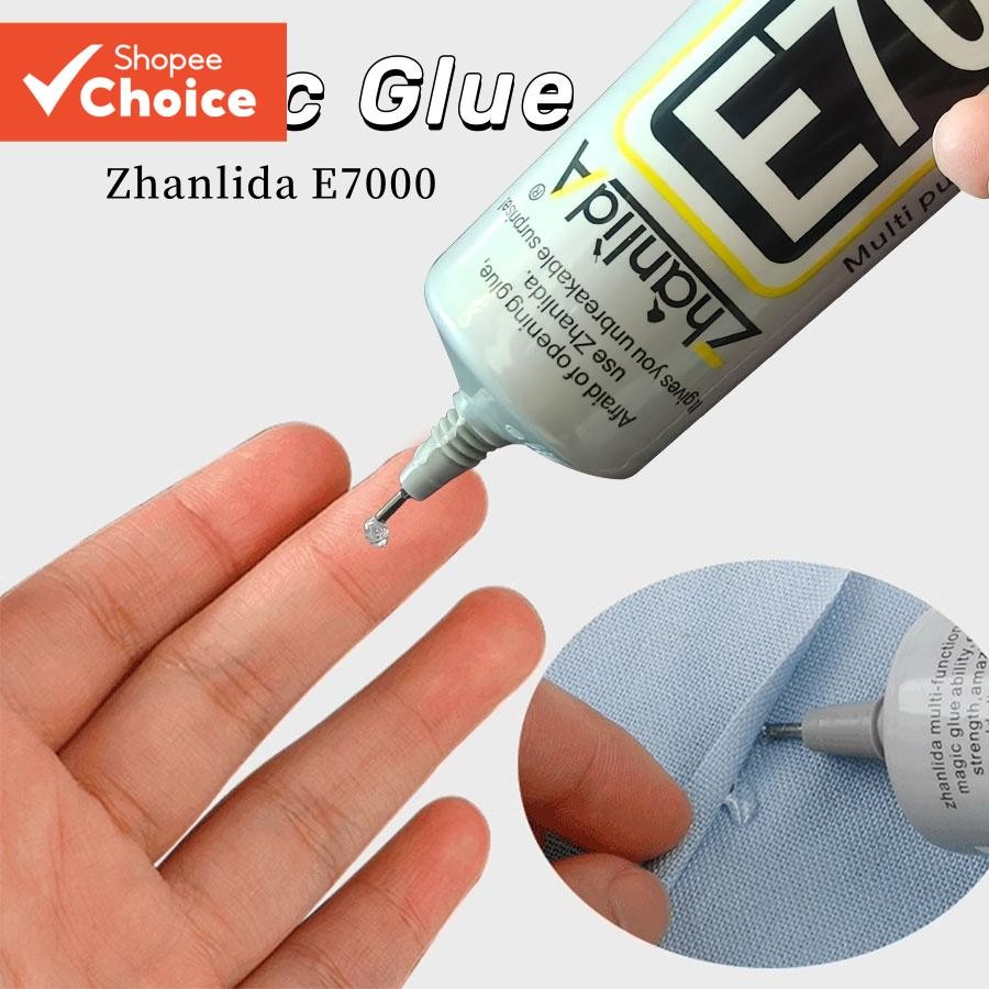 50ML Fabric Glue E7000 Clear Contact Liquid Glue Waterproof Cloth ...