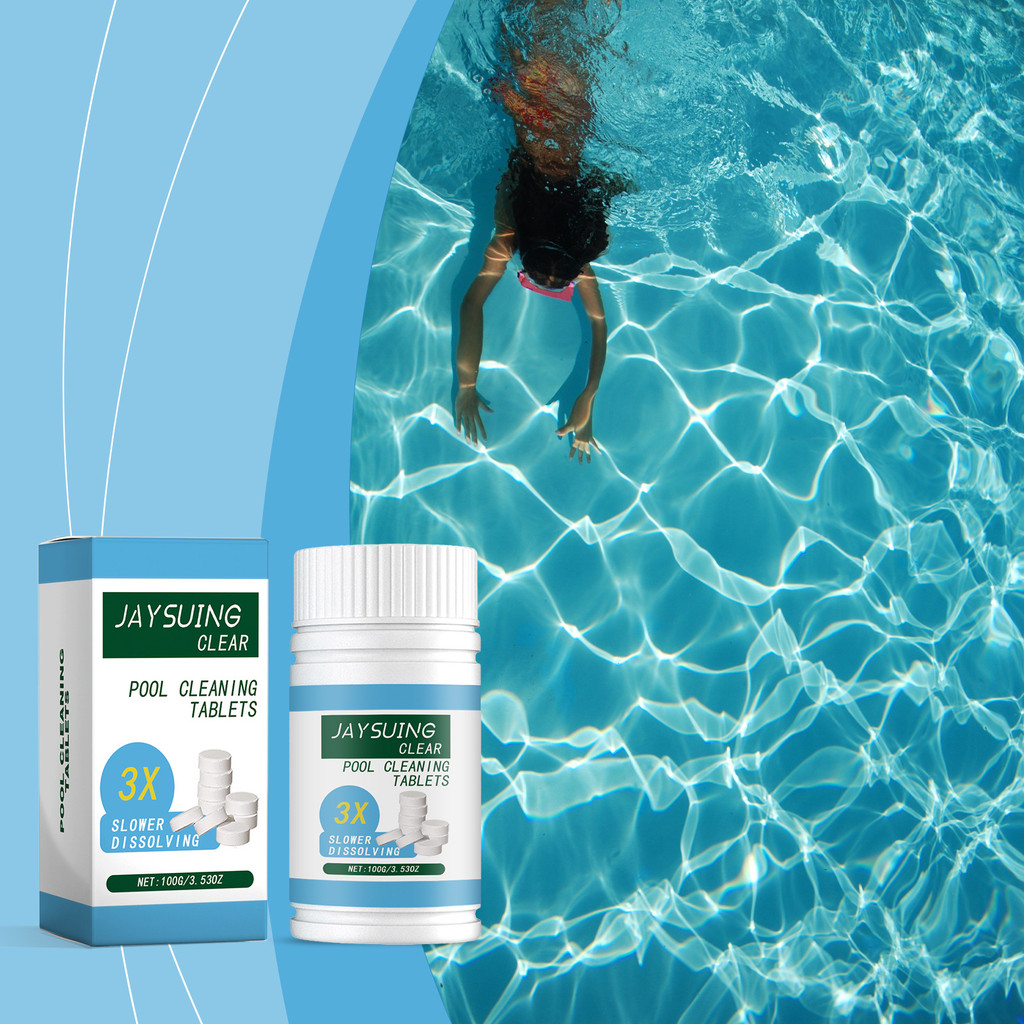100g pool effervescent tablets, pool cleaning, instant effervescent ...