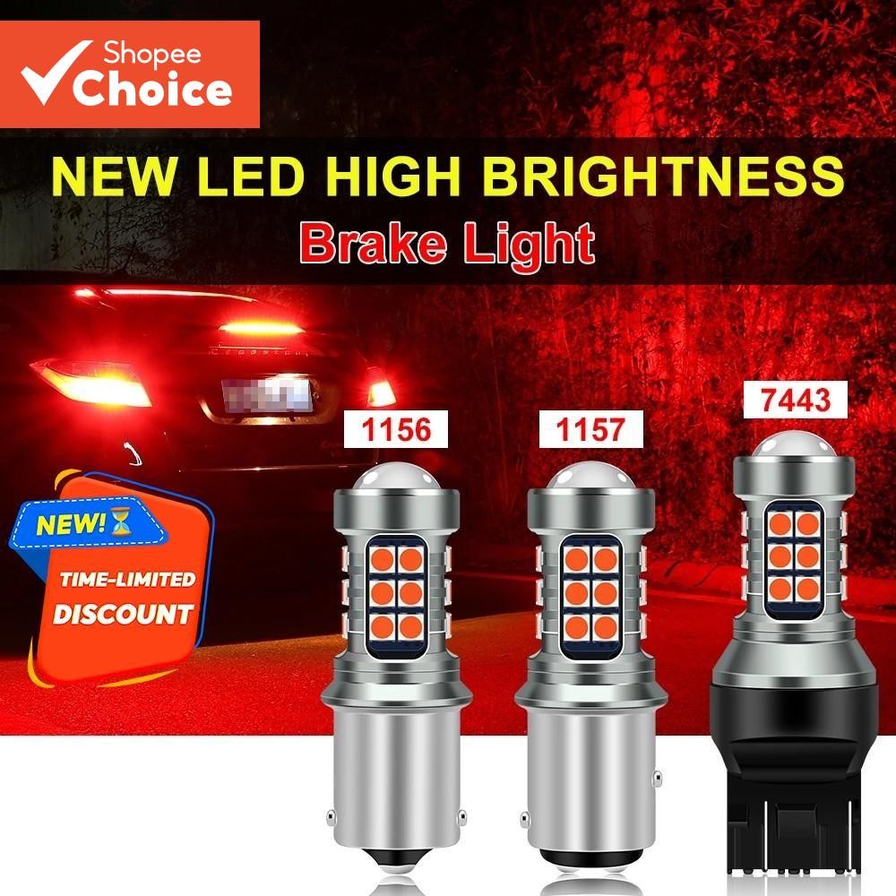1PCS car LED brake bulb T20 7440 W21W/7443/1157 BAY15D/1156 LED tail ...