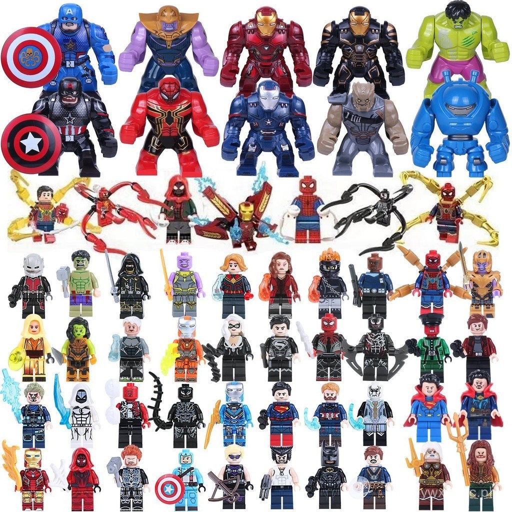 Marvel Avengers Minifigures Superhero Iron Man Compatible Building ...