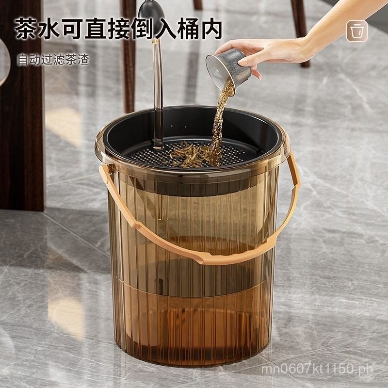 Waste Water Bucket Drain Bucket Accessories Tea Ceremony Trash Can Tea ...