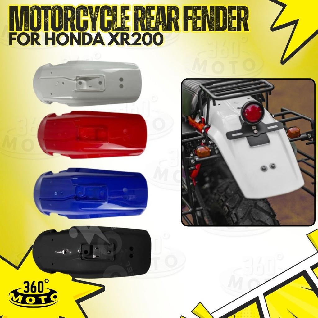 MOTORCYCLE PARTS HONDA XR200 FAIRINGS REAR FENDER | Shopee Philippines