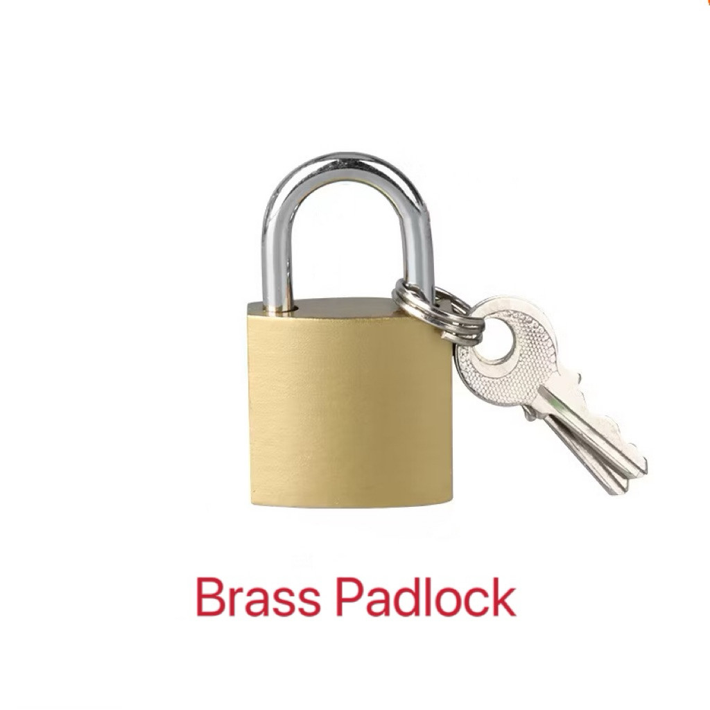 Security 1 Padlock Door Lock Brass Padlock 25mm 30mm 32mm 38mm | Shopee ...