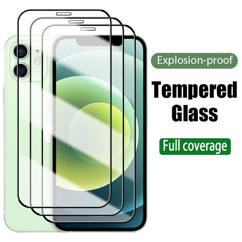 HD Clear Tempered Glass Protection Film For IPhone 16 15 14 13 12 11 ...