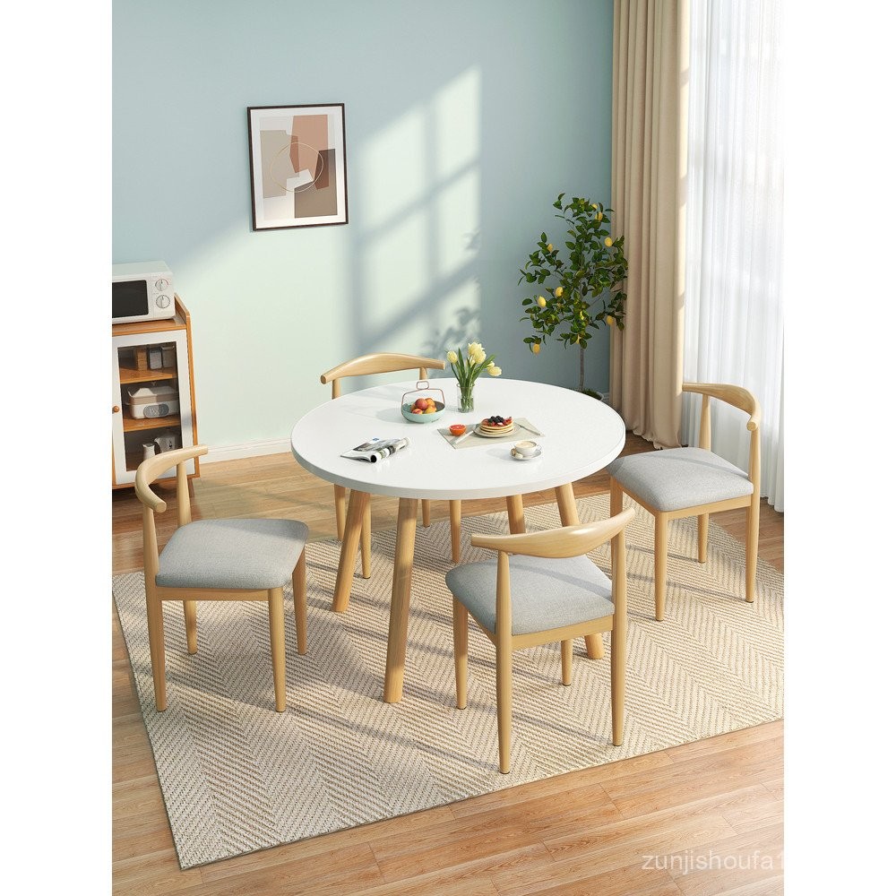 Nordic Round Table Coffee Table Dining Table Chair Home Dining Table ...