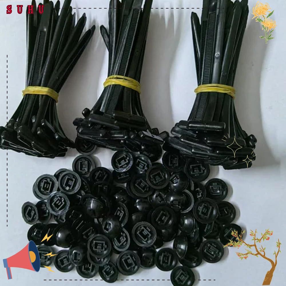 SUHU 20/50100Pcs Nylon Universal Cable Tie Buckle, Nylon Buckle ...
