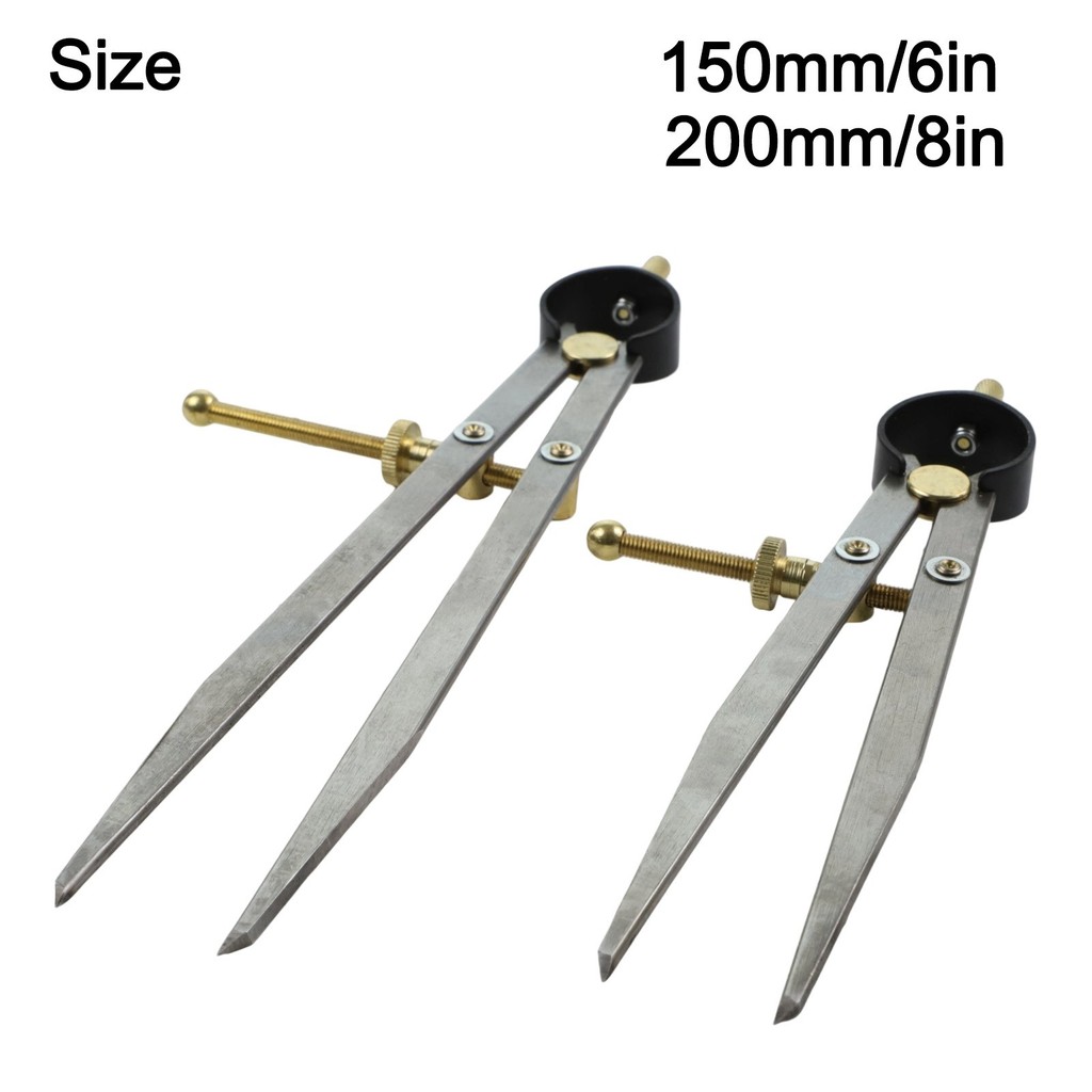(ONMA-PH) 2PCS Adjustable Lockable Spring Wing Divider Calipers, Steel ...