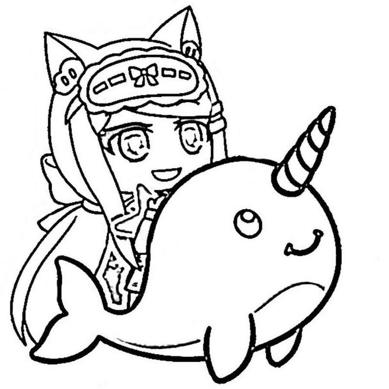 Gacha Life - Set of 20 A4 A5 Coloring Pages for Wax and Pencil Coloring ...