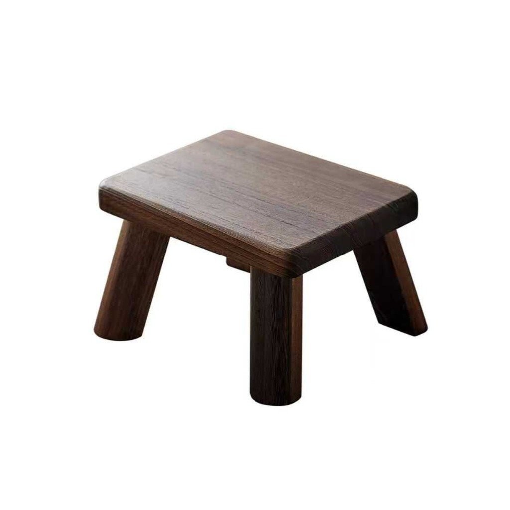 Japanese Style Low Stool Solid Wood Small Bench Home Coffee Table Stool ...