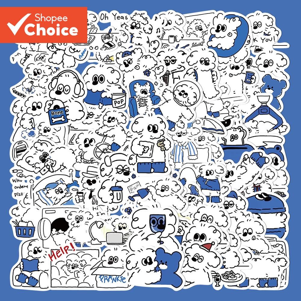 65Pcs Cute and Funny Dog Series Graffiti Stickers for Suitcases Mobile ...