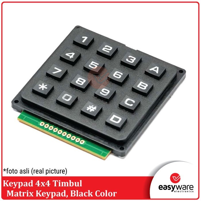 PART & TOOL keypad 4x4 Embossed keypad Pom Mini Black numeric keypad ...