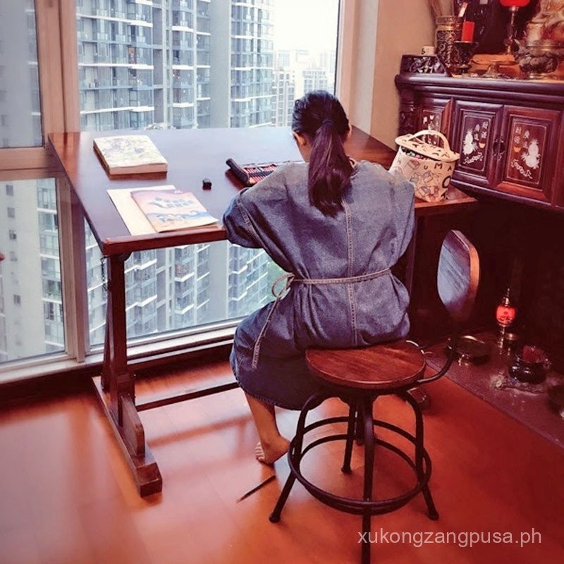 Drawing Table Art Slanted Drafting Table Solid Wood Desk Studio Table ...