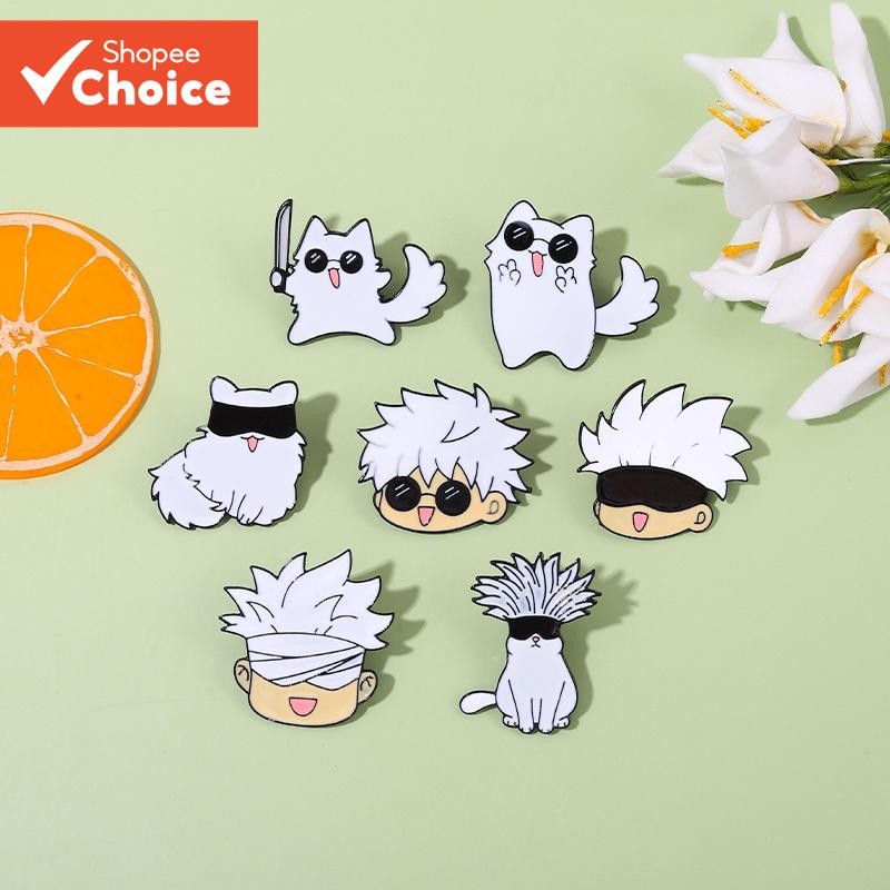 Creative Animation Fan Around Lapel Pin Spell Back To Battle Enamel ...