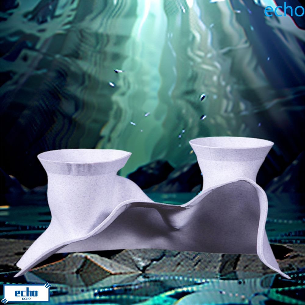 ECHOTHREAD Fish Tunnel, 3D Printing Plastic Aquarium Cave, Corner Decor ...
